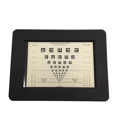 China 30cm 40cm Work Distance E Chart Vision Tester Black Frame Stand LED Light Source for sale