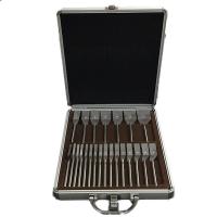 China LS-22A Ophthalmic Prism Set 22pcs Glass K9 Diopter 1/2 to 50 Aluminum Case for sale