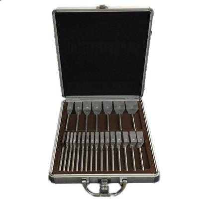 China LS-22A Ophthalmic Prism Set 22pcs Glass K9 Diopter 1/2 to 50 Aluminum Case for sale