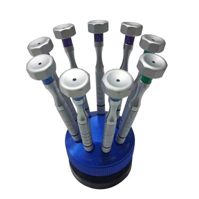China 9-Piece Optical Screwdriver Set for Eyeglass Adjustment - Steel Alloy Tools 14.5g for sale