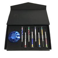 China 8-Piece Stainless Steel Eyeglasses Tool Set for Optical Shops - 14.5g Professional Repair Kit with Black Case for sale