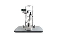 China SLM-1X Converging Three Steps Slit Lamp LED 0-14mm Slit Width 10x 16x 25x Magnification for sale