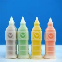 China Little Ben Shaped Wax Bottle Candy Miniature London Souvenir with Fruit Syrup Filling for sale