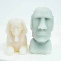 China Easter Stone Man Shaped Wax Candy Edible Resurrection Figure with Bursting Fruit Center for sale