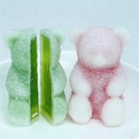 China Giant Jumbo Bear Wax Bottle Candy - Viral TikTok ASMR Crunchy Edible Wax with Bursting Fruit Liquid Filling for sale