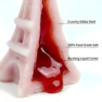 China Eiffel Tower Shape Wax Bottle Candy Liquid Filled Fruit Syrup Sweets Novelty 3D Tower Wax Candy Bulk Wholesale for sale