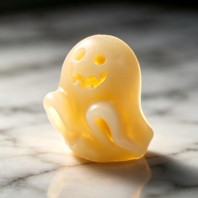 China Halloween Ghost Shape Wax Bottle Candy with Chewable Feature and Fruit Flavor for Novelty Treats for sale
