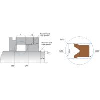 China K111 Low Pressure Chevron Seal Water Compatibility And Low Swelling for sale