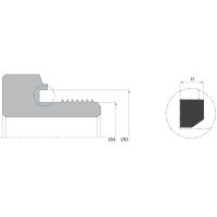 China K87 Fluid Connector Seal Custom NBR Elastomer Seal Dimensional Stable for sale