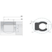 China KL124 Static Sealing Element Custom PTFE Ring Seal Wide Temperature Range -40°C to 260°C for sale