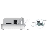 China KL106 Large Diameter Double Lip Wiper Seal 100-380mm PTFE Heavy Duty Protection for sale