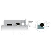 China KL105 PTFE NBR Cylinder Wiper Seal with Energizer O Ring 10mm to 440mm for sale