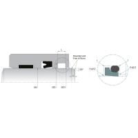 China Low Friction PTFE Wiper Seal with O-Ring Energizer 20mm to 370mm Bore Diameter for sale