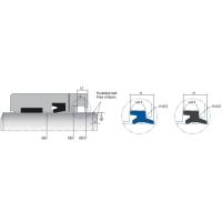 China KL-93 PU Double Lip Wiper Seal 20mm x 32mm x 7mm for Industrial Cylinders for sale