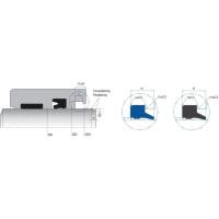 China KL88 Double Lip Wiper Seal Blue / Red / Yellow No Hydrodynamic Pressure for sale