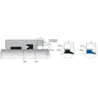 China KL89 Metal Case Double Lip Wiper Seal Good Wiping Performance Easy Installation for sale
