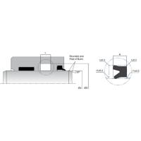 China KL84 Pneumatic Rod Seals Single Acting Uring Type Simple Groove Design for sale