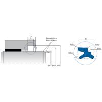 China KL81 PU Pneumatic Lip Seals Low Friction 4-30mm Bore for Pneumatic Cylinders for sale