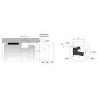 China NBR Hydraulic Pneumatic Seal Single Acting Sealing Element for sale