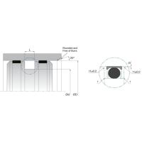 China High Speed PTFE Piston Seals Types Double Acting Low Friction for sale