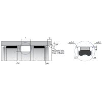 China Four Piece Heavy Duty Hydraulic Piston Seals Double Acting For Mining Industry for sale