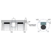 China PTFE Sealing Ring ,  Energizer Elastomer O ring With ISO Housings for sale