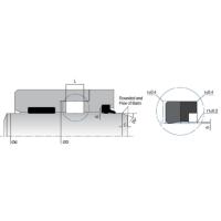 China KL11 Single Acting Hydraulic Rod Seal NBR 6mm to 230mm for Mobile Machinery for sale