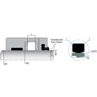 China KL17 Single Acting PTFE Rod Seals Hydraulic For Large Diameter Cylinders for sale