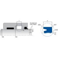 China KL08 Single Acting Rod Seals Wear Resistant Easy Installation for sale