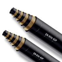 China EN 856 4SP Steel Wire Spiraled Hydraulic Hose 45 MPa High Pressure Synthetic Rubber for sale