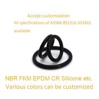 China NBR FKM EPDM Rubber O Rings 60-90 Shore A Seals AS568 JIS B2401 DIN 3771 for sale