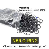 China Silicone FKM EPDM NBR O Rings Nitrile Rubber Seal O Ring Custom Sizes -30C to 250C for sale