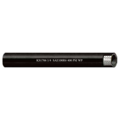 China EN853 SAE 100 R6 Wire Braid Hydraulic Hose 3/16 to 3/4 Inch 350 to 510 PSI for sale