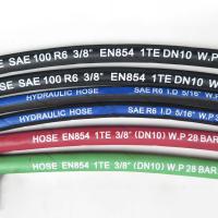China EN853 SAE 100 R6 Textile Braided Hydraulic Hose 5mm to 19mm ID Oil Water Air for sale