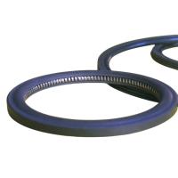 China Carbon Filled PTFE Spring Energized Lip Seal for High Pressure Hydraulic Cylinders 45Mpa for sale