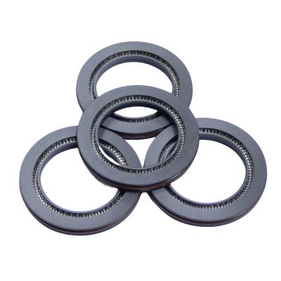 China Carbon Filled PTFE Spring Energized Lip Seal for High Pressure Hydraulic Cylinders 45Mpa for sale