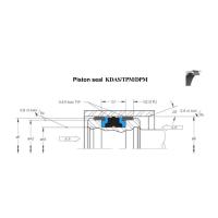 China KDAS Hydraulic Cylinder Oil Seal 35Mpa PU Material Double Acting Piston Seal for sale