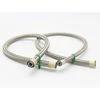 China 304 Stainless Steel Braided Flexible Gas Hose 1/2 inch 60cm High Pressure PTFE Water Hose for sale