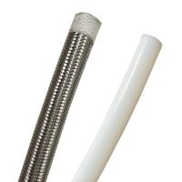 China AN10 PTFE Braided Stainless Steel Hose 304 SS Flex Metal Hose 10ft for sale