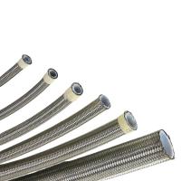 China Stainless Steel Flexible Braided Hose PTFE Fuel Oil Line 1/2 Inch 1000 PSI for sale