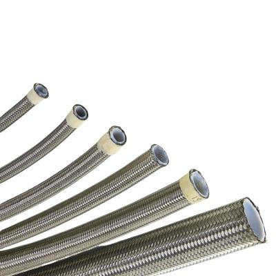 China Stainless Steel Flexible Braided Hose PTFE Fuel Oil Line 1/2 Inch 1000 PSI for sale