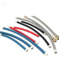 China PTFE Black Silver Stainless Steel Braided Fuel Line Hose Static-Free Racing Car 6AN 10ft for sale