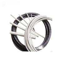 China PTFE Black Silver Stainless Steel Braided Fuel Line Hose Static-Free Racing Car 6AN 10ft for sale