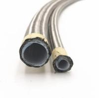 China Flexible Stainless Steel Braided PTFE Hydraulic Hose 1/2 inch High Strength Chemical Resistant for sale
