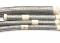 China Flexible Stainless Steel Braided PTFE Hydraulic Hose 1/2 inch High Strength Chemical Resistant for sale