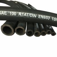 China DIN EN853 1SN Steel Wire Braided Rubber Hose for Biodegradable Hydraulic Oil 1/4 to 2 Inch for sale