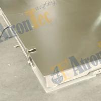 China Stainelss Steel Floor Scale,1m*1m Double-layer Floor Weighing Scale with Buffer Design for sale