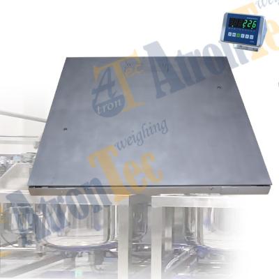 China Double-layer Stainless Steel Floor Scale,1.5m*1.5m Stainless Steel Platform Scales for sale