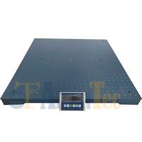 China Single Deck Carbon Steel Floor Weighing Scale with Checked Plate for sale