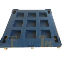 China Single Deck Carbon Steel Floor Weighing Scale with Checked Plate for sale